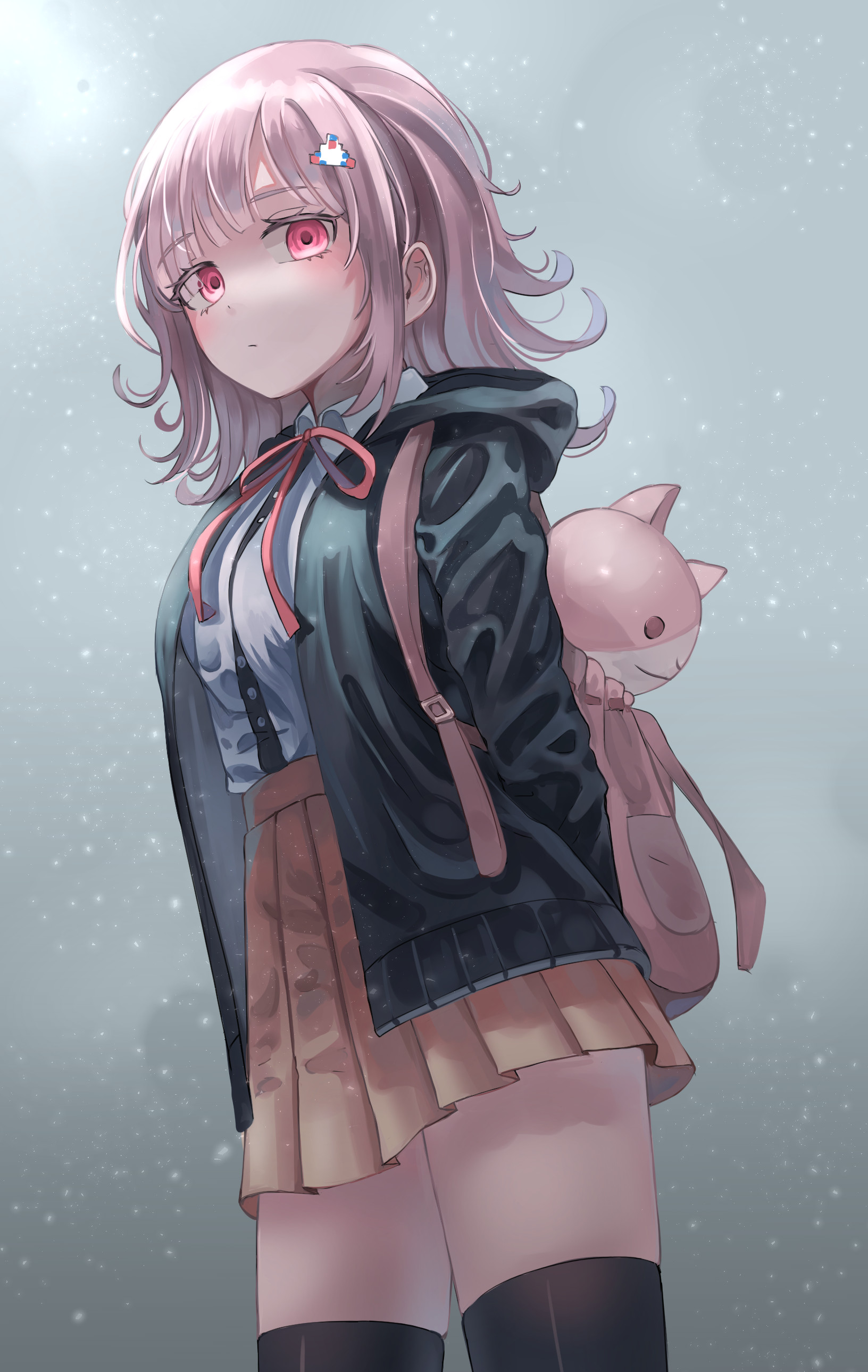 hya ro dangan-ronpa dangan-ronpa 2 nanami chiaki seifuku thighhighs | #870036 | yande.re